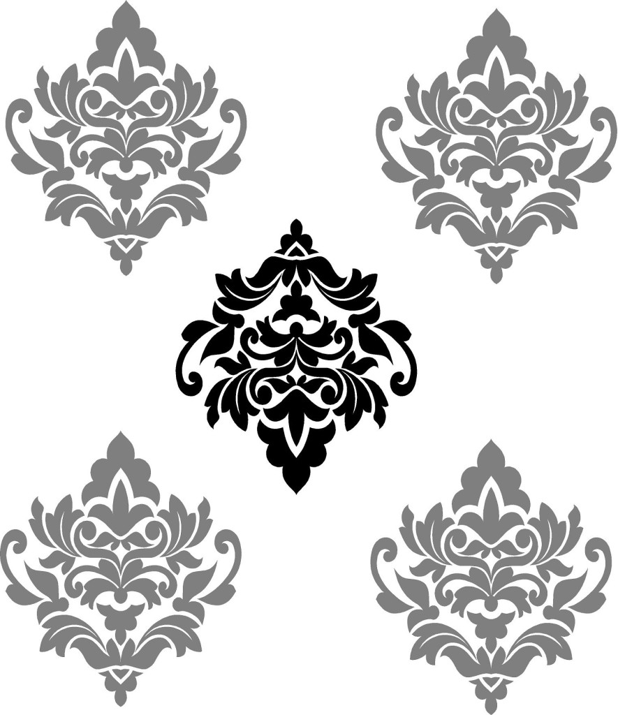 Damask Wall Decals - Quote the Walls